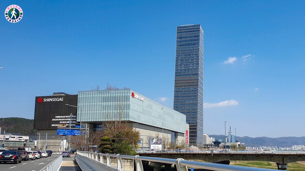 [4K UHD] Daejeon Shinsage expo tower, hanbit tower and convention ...