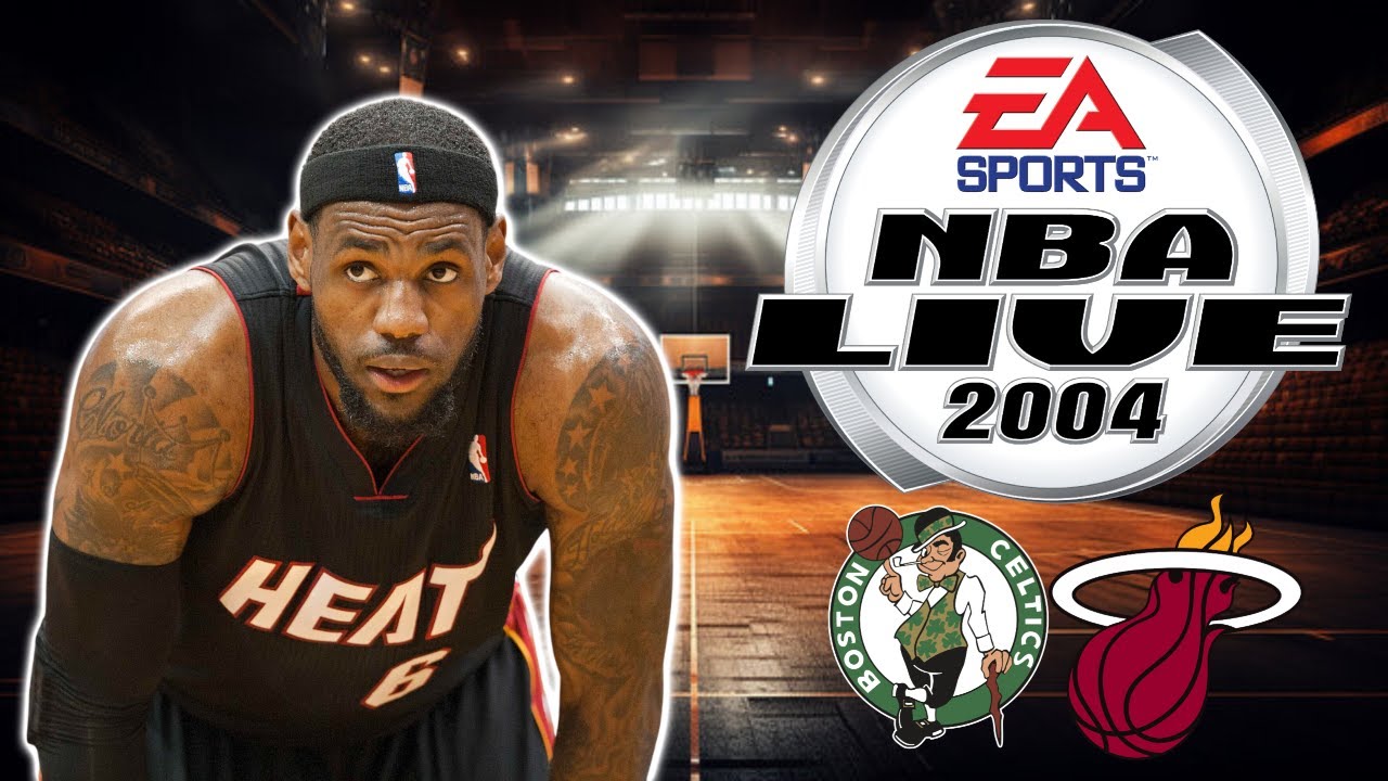 NBA Live 2004 - Playoffs R1G2: All-Time Celtics vs. All-Time Heat - YouTube