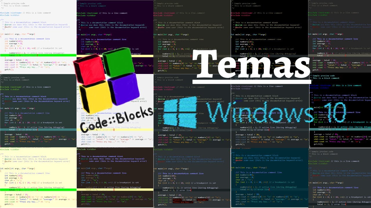Como instalar novos temas na IDE Code Blocks 20.03 no Windows 10? - YouTube