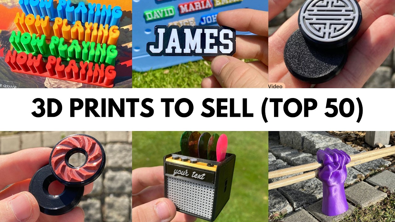 Top 50 Best-Selling 3D Prints on Etsy | Most Profitable of All Time ...