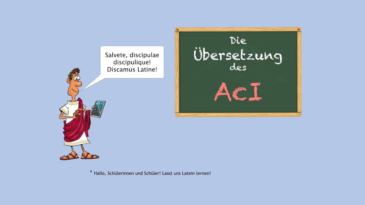Latein: Die Übersetzung des AcI - YouTube