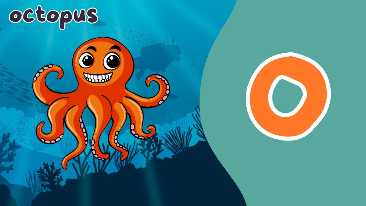 Letter O | Octopus, Orange, Owl, Ostrich | Learn Alphabet - YouTube