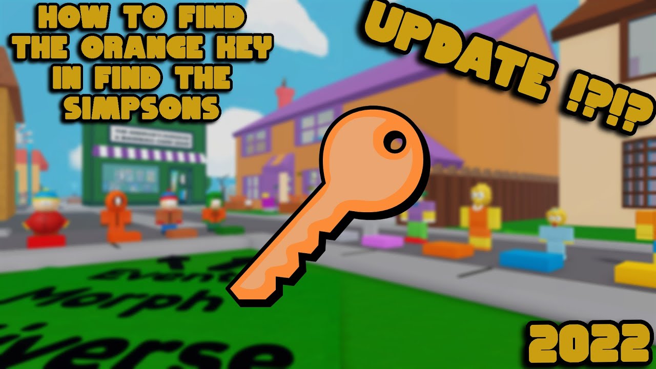 HOW TO FIND THE ORANGE KEY IN FIND THE SIMPSONS - YouTube