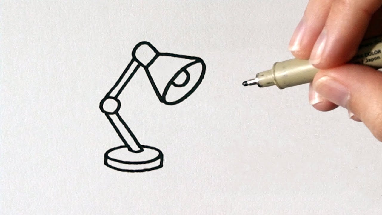 Zo teken je een Bureaulamp! | Doodle Dag #17 - YouTube