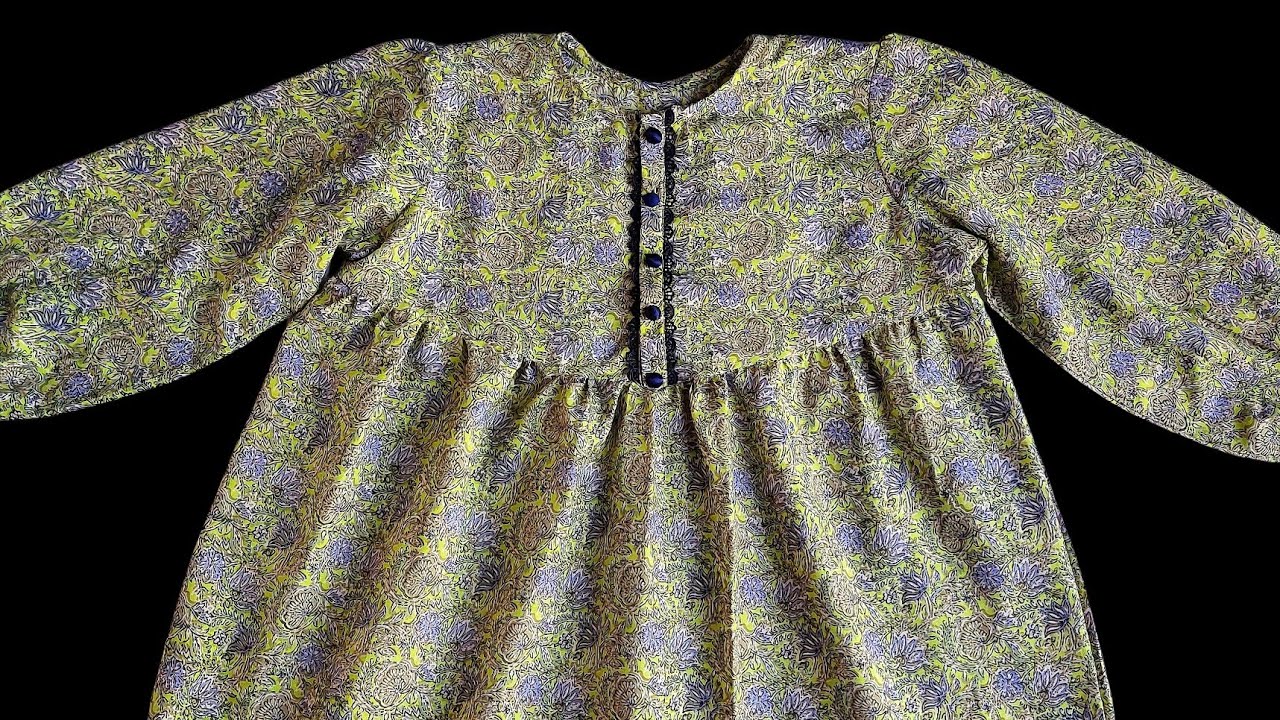 Cutting and Stitching a Baby Frock (Sewing for Beginners) - YouTube