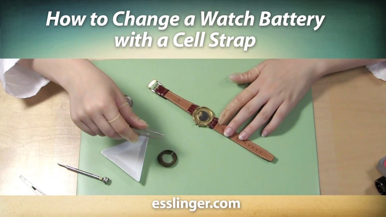 How to Change a Watch Battery with a Cell Strap - YouTube