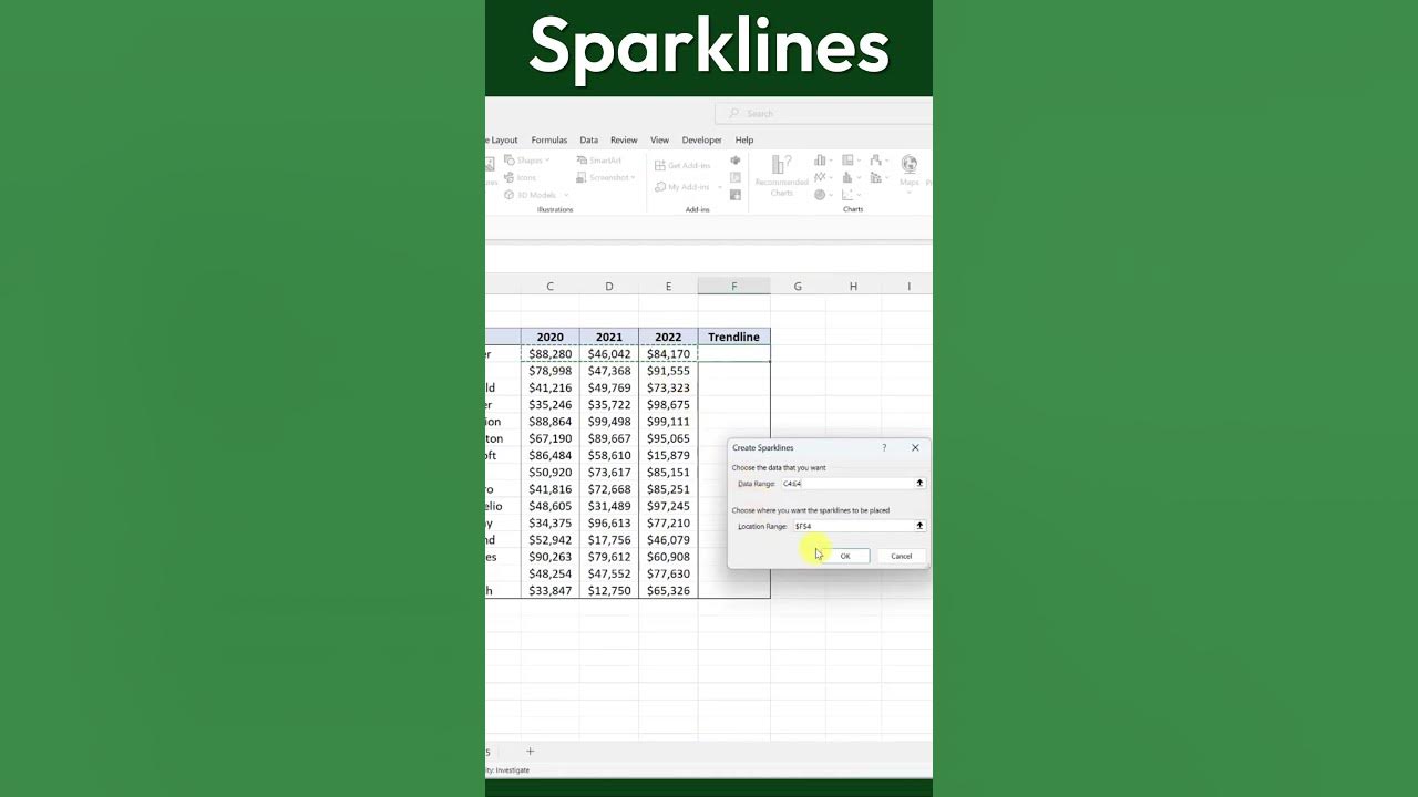 Add SPARKLINES to Your Excel Reports in Seconds! - YouTube