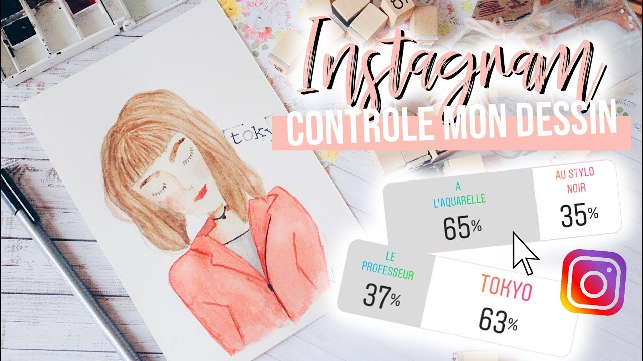 INSTAGRAM CONTRÔLE MON DESSIN / INSTAGRAM DECIDES WHAT I DRAW - YouTube