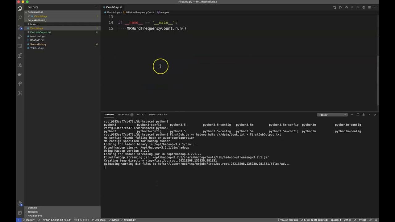 CS 6500: MultiStep MapReduce Algorithms with mrjob - YouTube