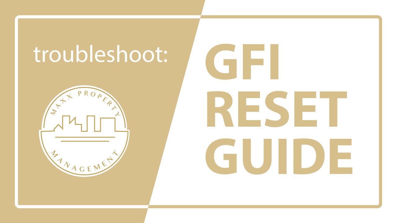 GFI Reset Guide: Troubleshoot and Diagnose Electrical Problems - YouTube