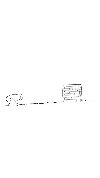 cannon firing 2d animation #2danimation #blender #art #cannonball - YouTube