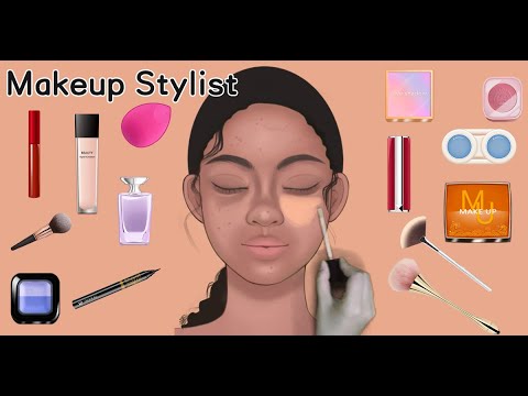 ASMR | Makeup Tutorial | Makeup Animation for dark skin - YouTube