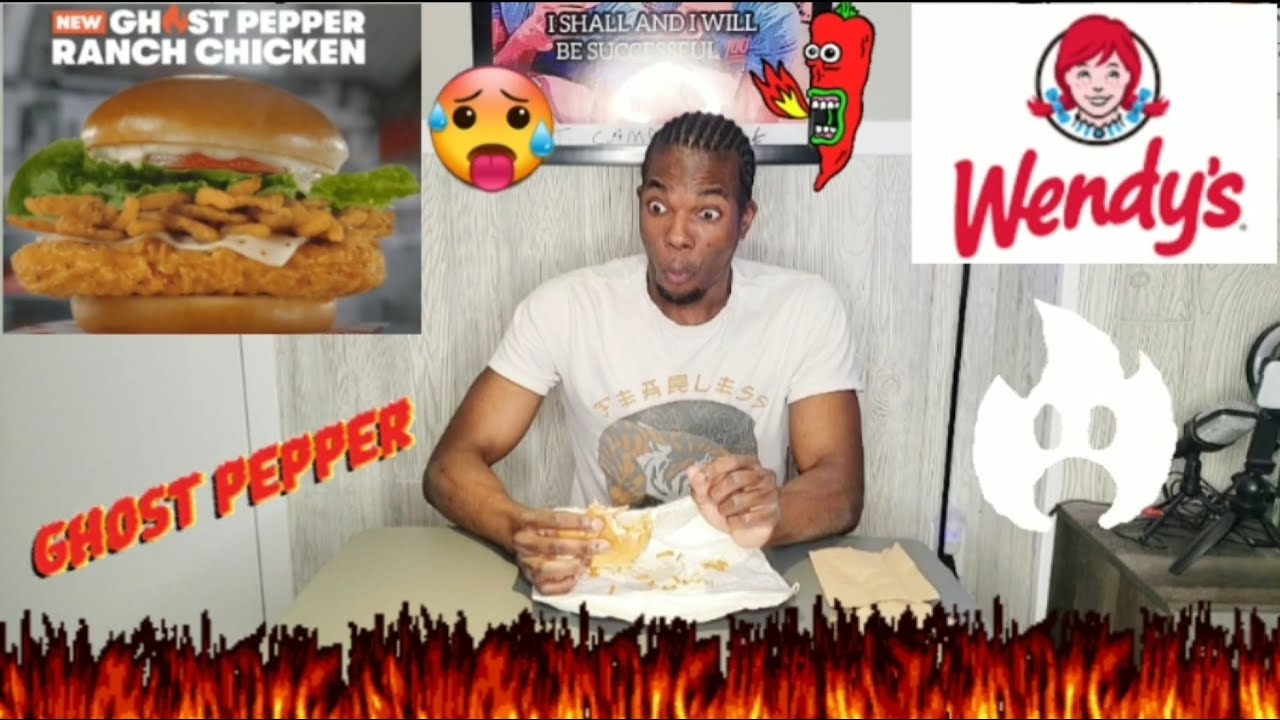 TRYING WENDY'S NEW GHOST PEPPER RANCH CHICKEN SANDWICH AND RANKING IT ...