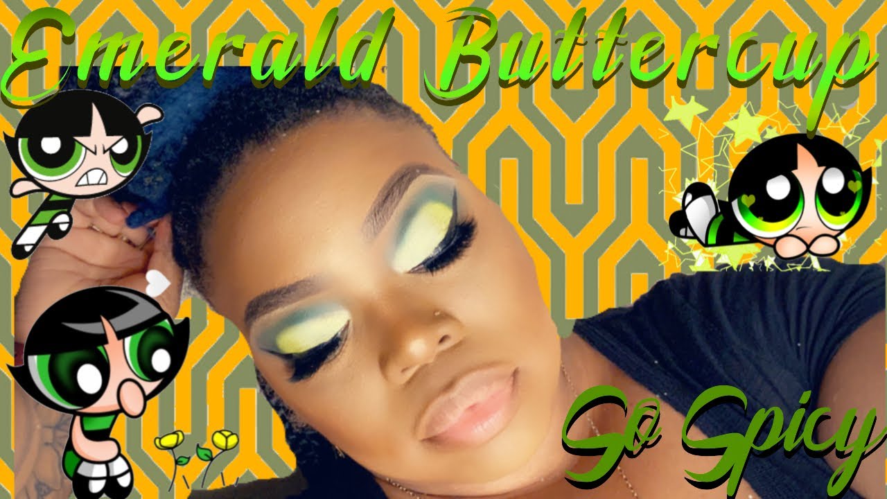 Emerald Buttercup |• Powerpuff Girl Buttercup Makeup Inspo|• - YouTube