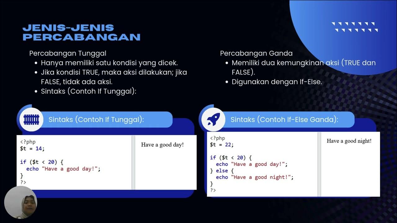 Percabangan - Jenis & Fungsi (If-Else & Switch-Case). - YouTube