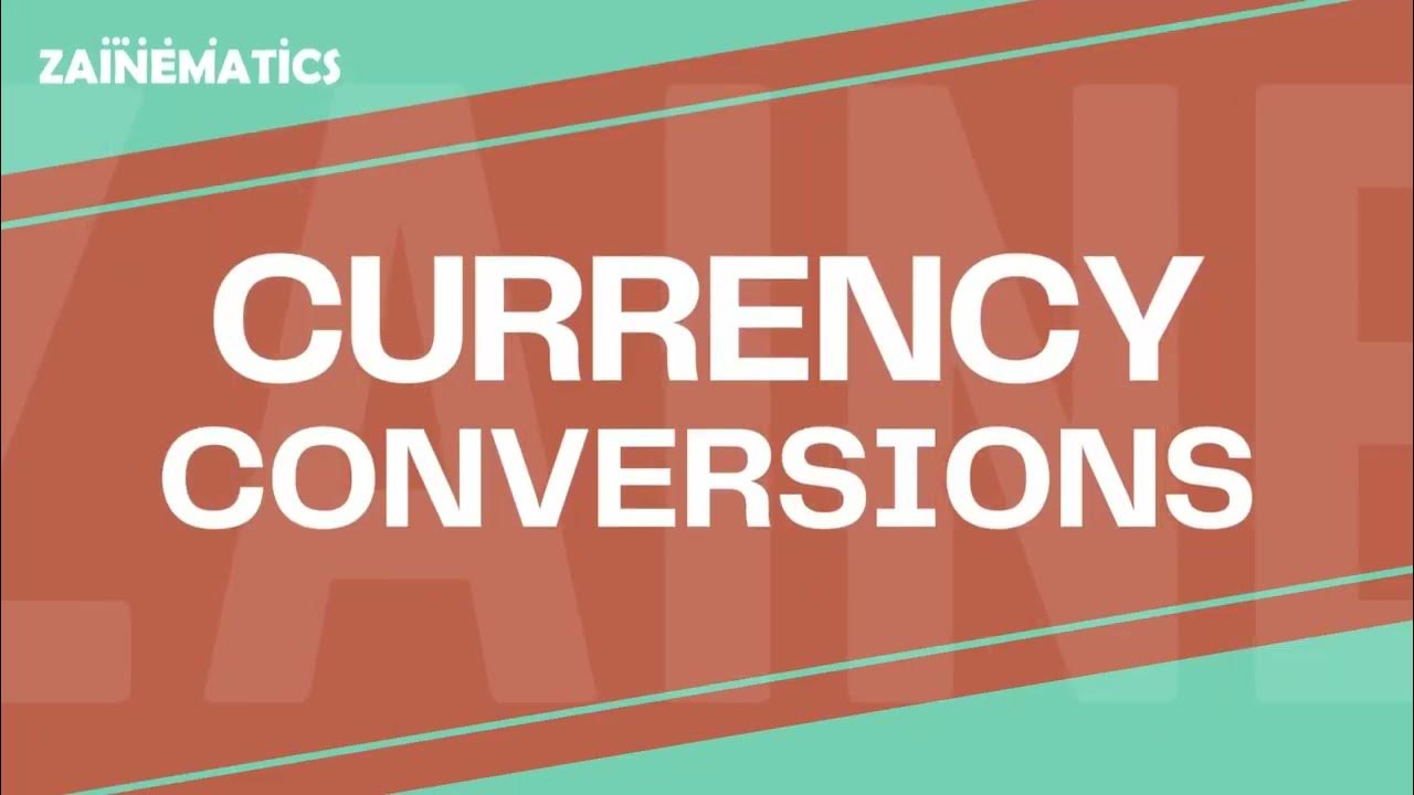 O Levels 4024 Igcse 0580 Currency Conversion Youtube
