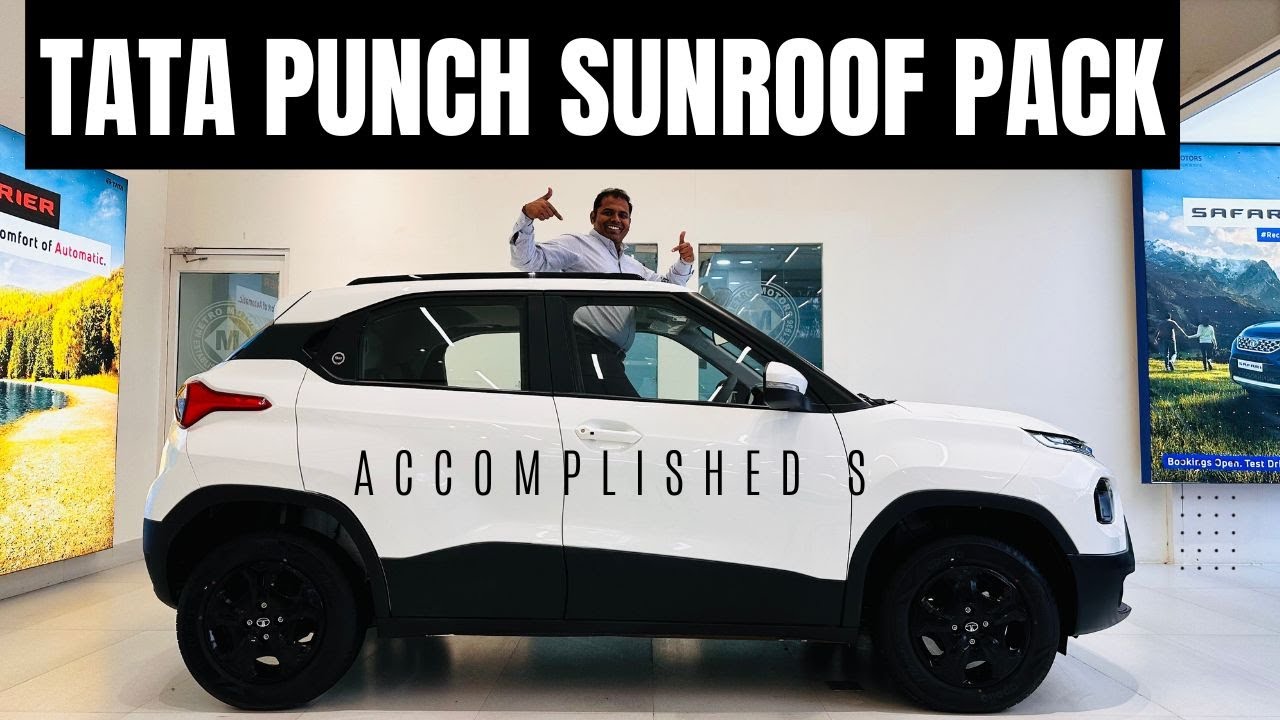 New Tata Punch Accomplished Sunroof Pack Walkaround | In English | Auto ...