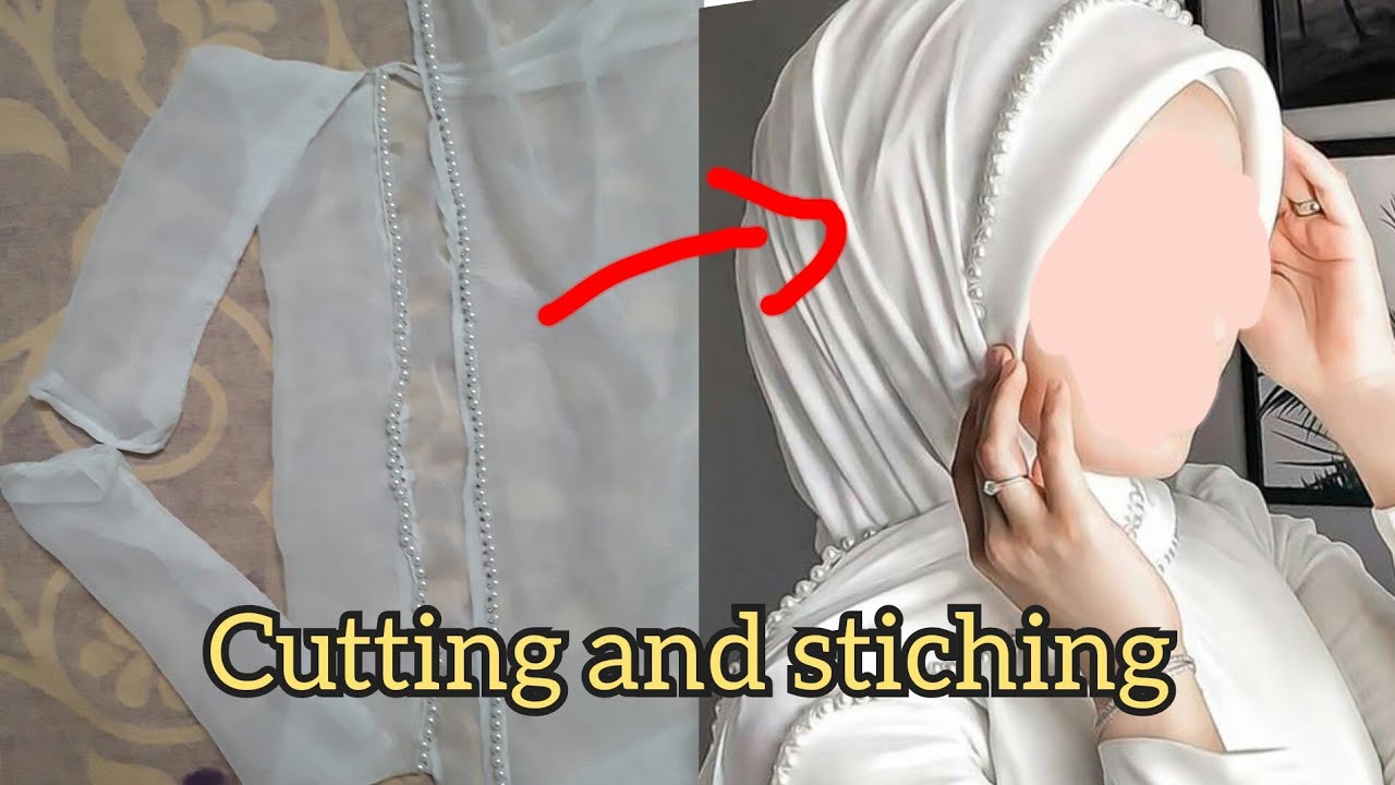 hijaab dupatta cutting and stiching - YouTube
