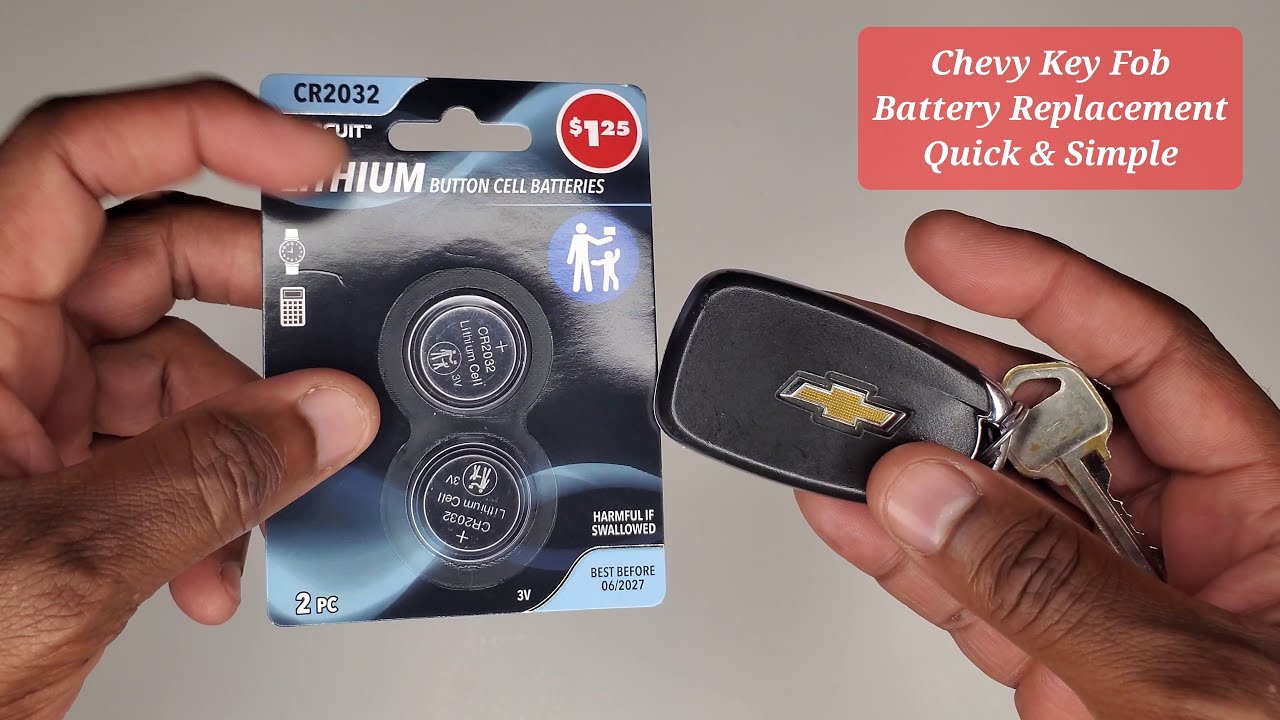 QUICK & SIMPLE - Chevy Key Fob Battery Replacement - YouTube