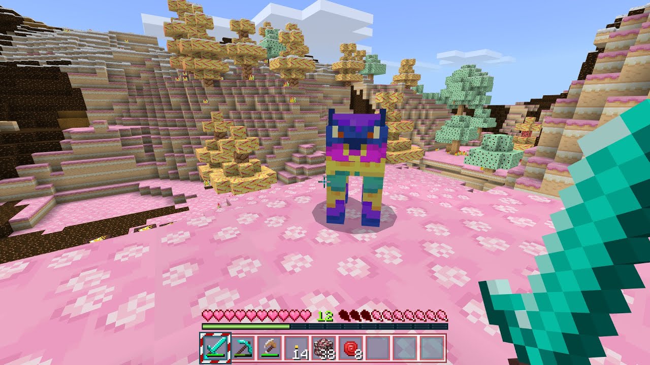 Minecraft But... A Candy Texture Pack (S1 E10) - YouTube