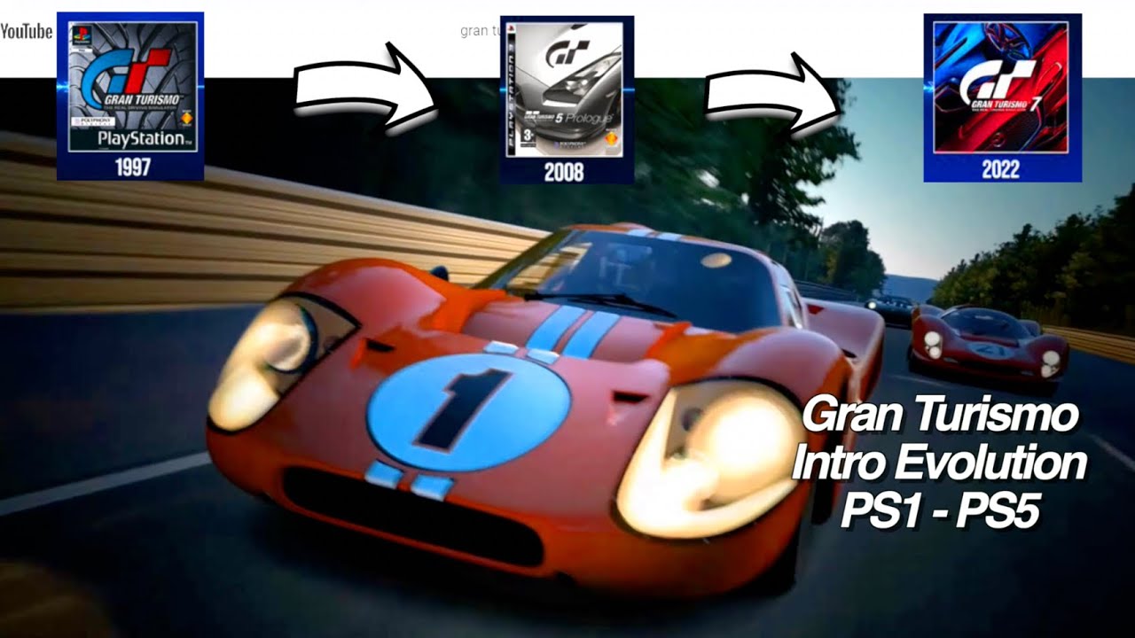 Gran Turismo Intro EVOLUTION 1997 (PS1) - 2022 (PS5) + GT7 EASTER EGG ...