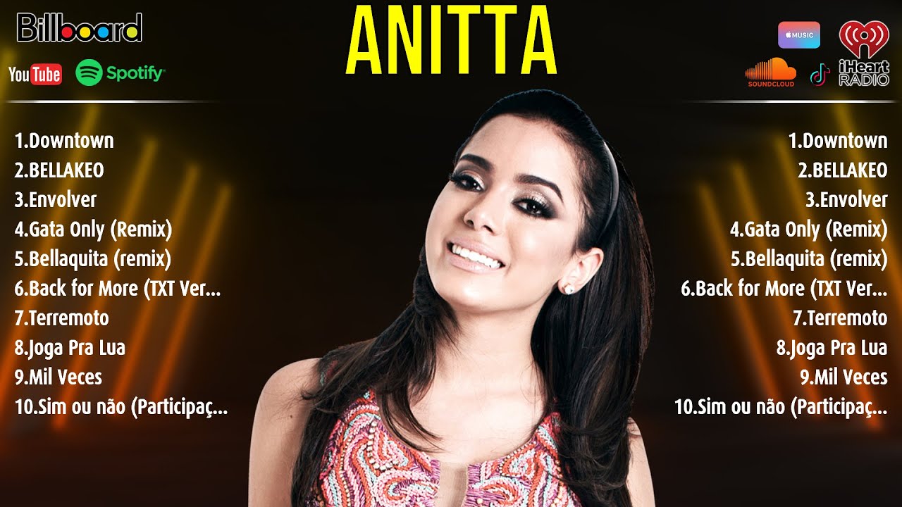 Anitta Latin Music Best Hits Songs Playlist 🎶 Greatest Hits Of Full ...