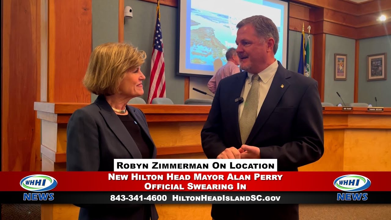 WHHI NEWS | New Hilton Head Mayor Alan Perry Official Swearing In | On ...