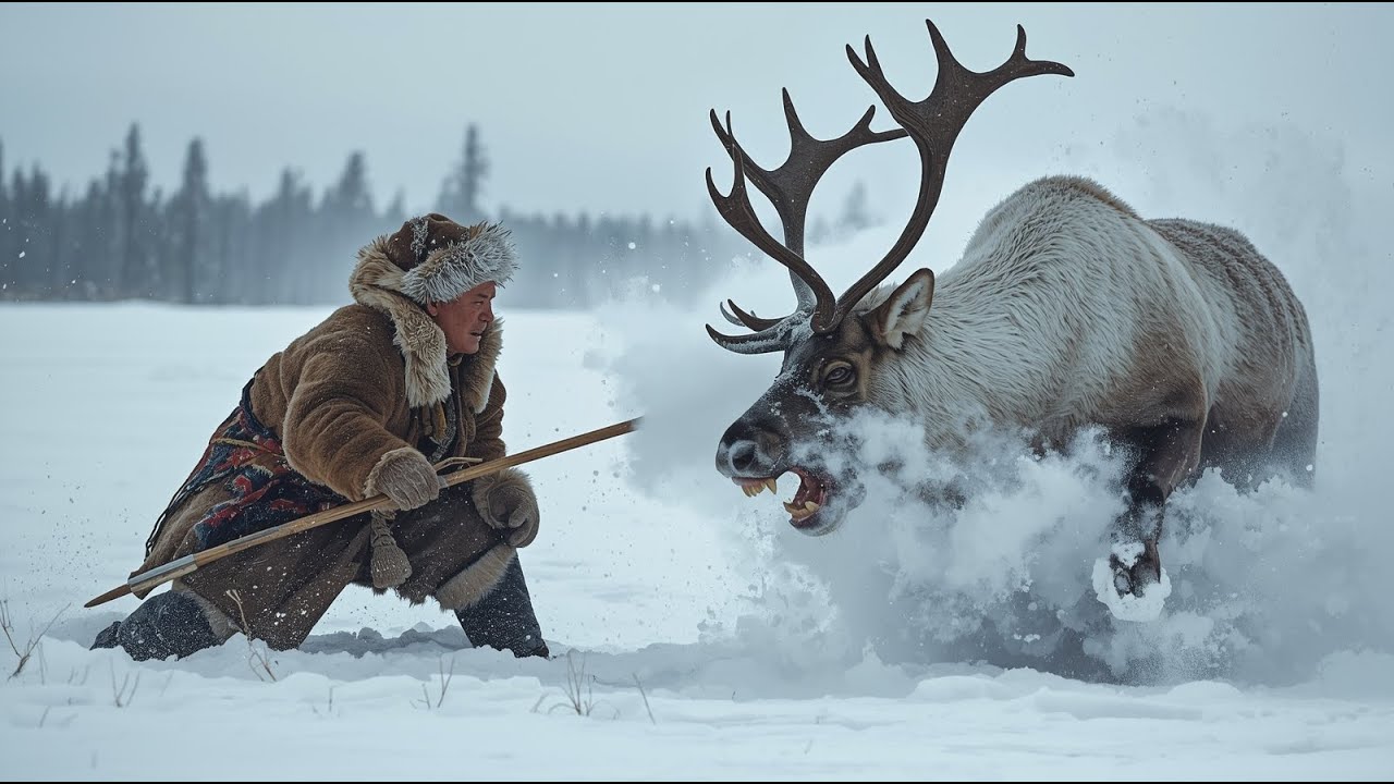 Hunting the Arctic Herd: 10,000 Reindeer in Whiteout Conditions - YouTube