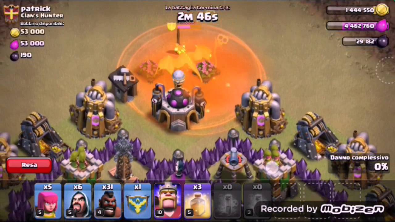 🌟🌟🌟100%| Attacco con domatori TH8| live war CoC - YouTube