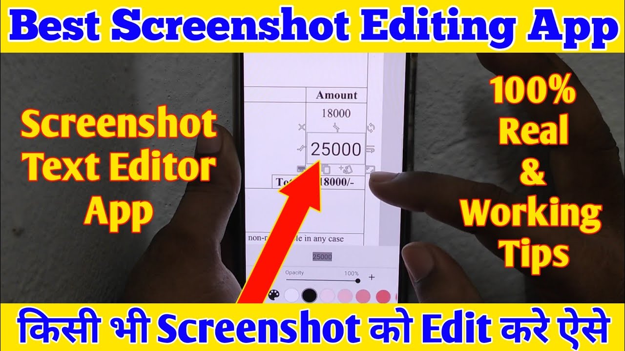 Best Screenshot Editing App | Screenshot Text Editor App | Kisi bhi ...