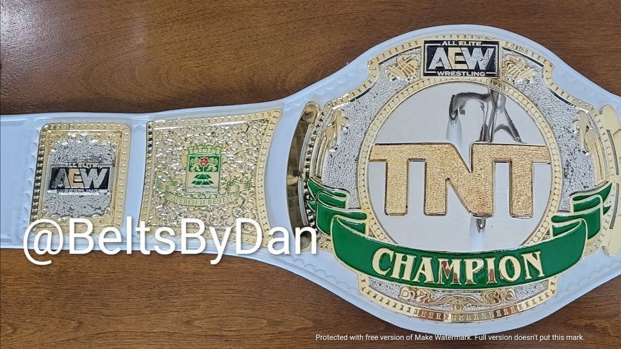 The New AEW TNT Championship Title Belt By Belts By Dan - A Close Look ...