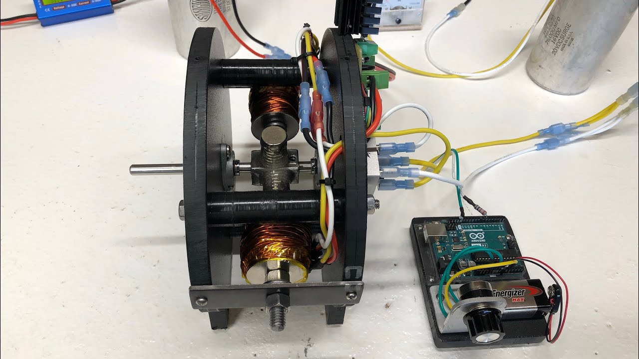 Adams motor running in attraction mode verses normal repulsion mode ...