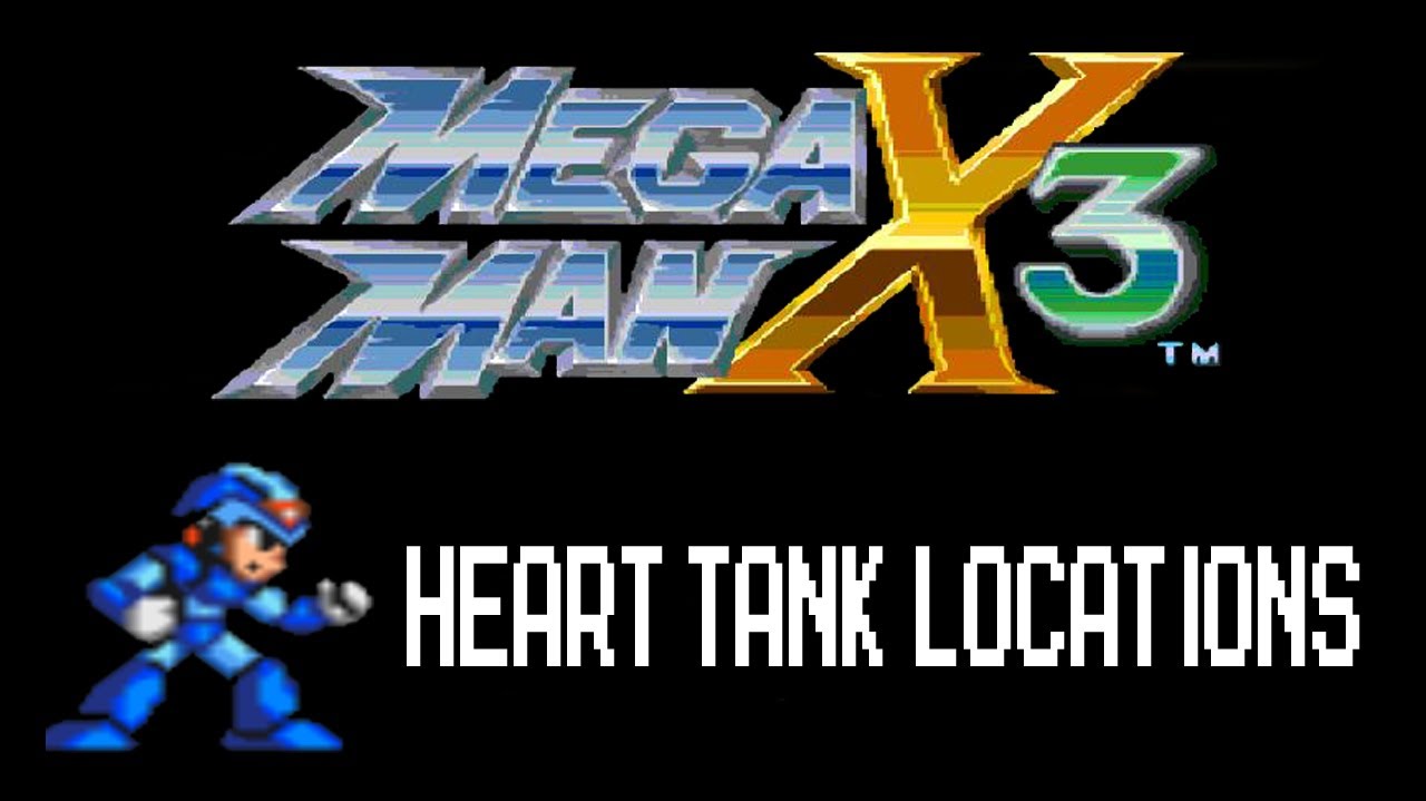 Megaman X3 Heart Tank Locations - YouTube