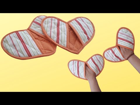 Kalp Fırın Eldiveni Nasıl Yapılır ? DIY / Ücretsiz Kalıp Eğitimi / Dikiş Eğitimi