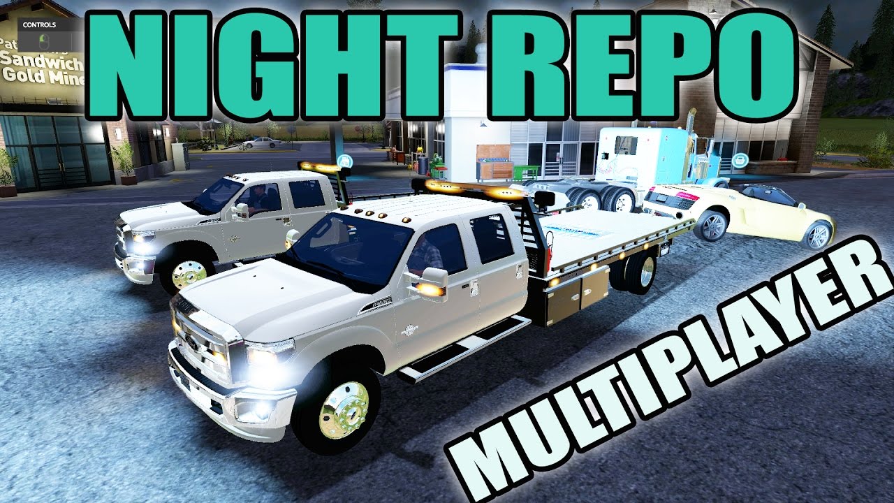 FARMING SIMUALTOR 2017 | NIGHT REPO | SEMI REPO | MULTIPLAYER - YouTube