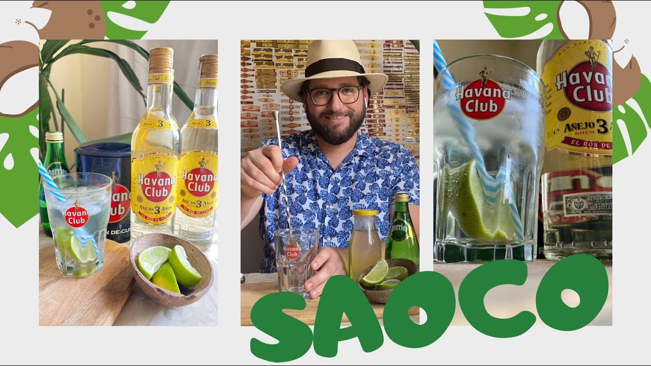 🍹 Cómo hacer el cóctel Saoco? 🥥 / 📋 RECETA / BÁSICA / PASO A PASO - YouTube