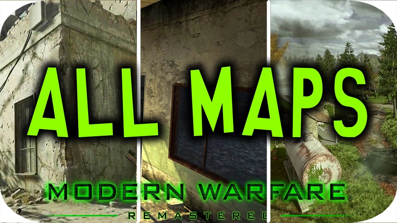 ALL *NEW* REMASTERED MAPS IN CALL OF DUTY 4!! ~ (COD4 REMASTERED MAPS ...