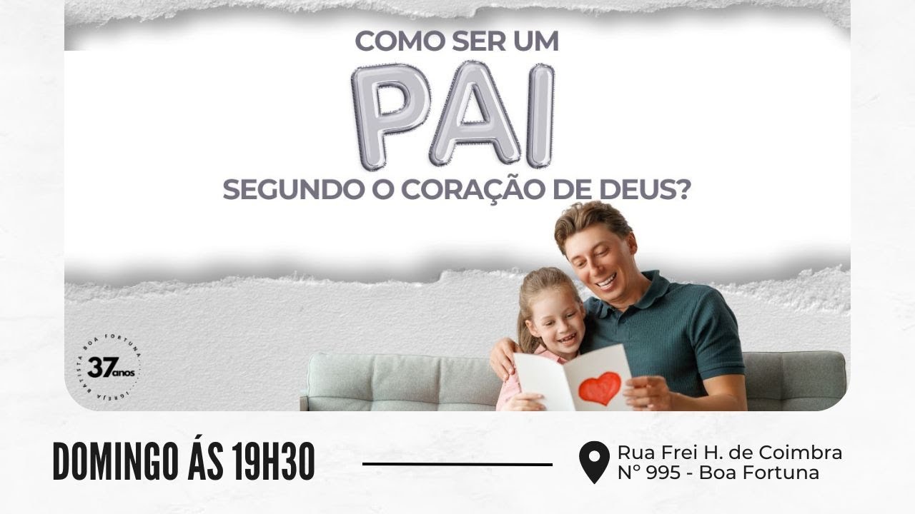 CULTO ONLINE // COMO SER UM PAI SEGUNDO O CORAÇÃO DE DEUS? - YouTube