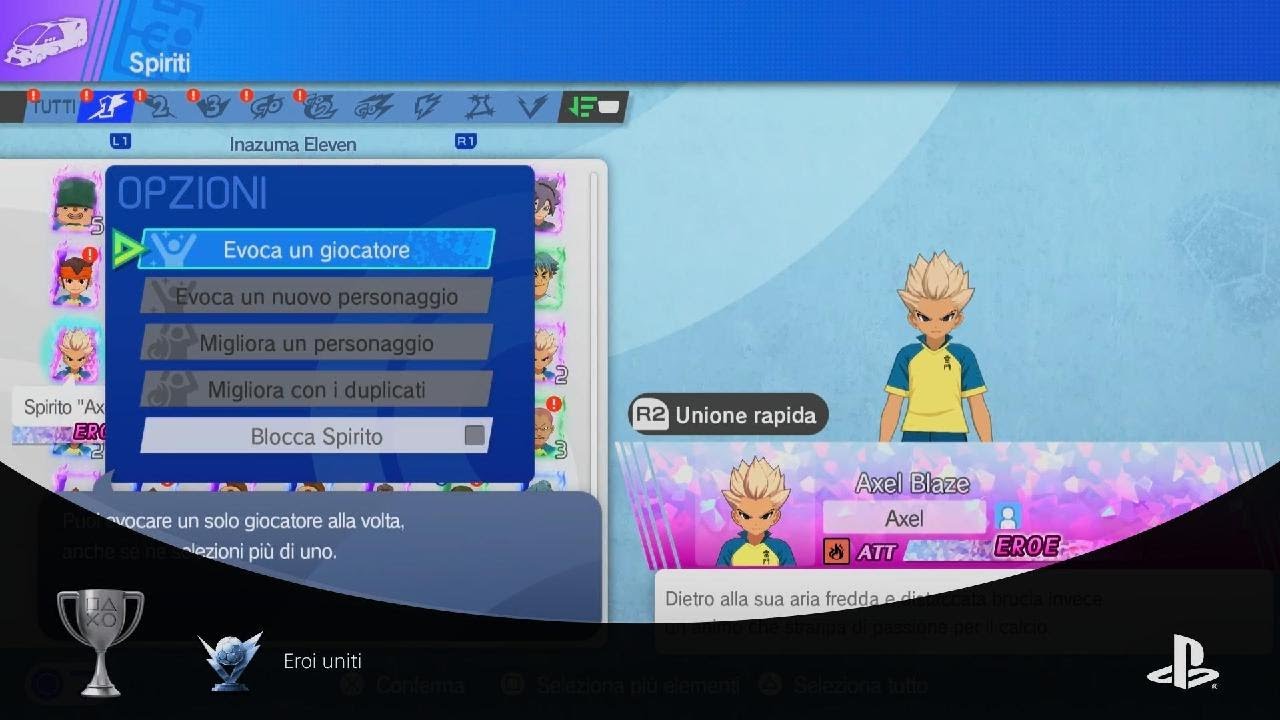 INAZUMA ELEVEN Victory Road PS5 trophy - Eroi uniti (SILVER) - YouTube