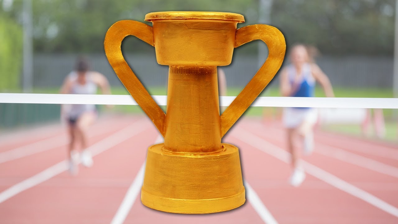 Coupe trophée à faire soi-même - YouTube