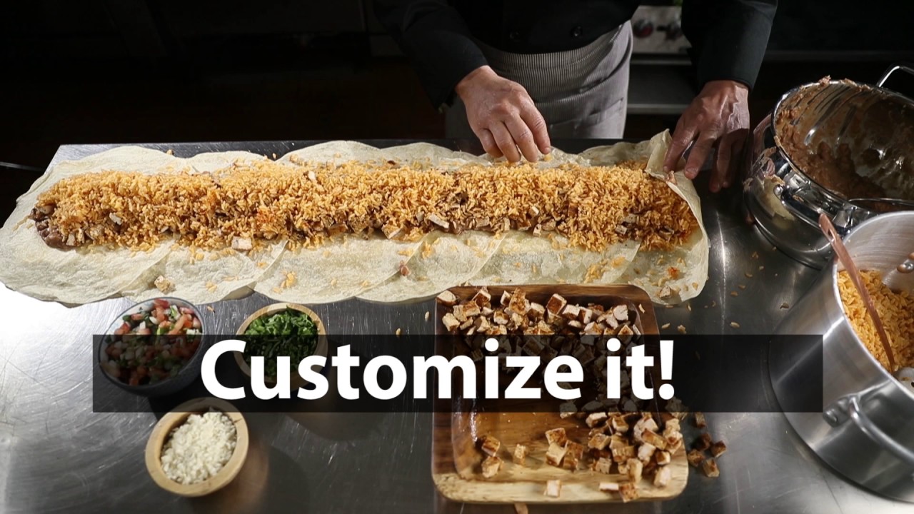 Party Burrito in the making - YouTube