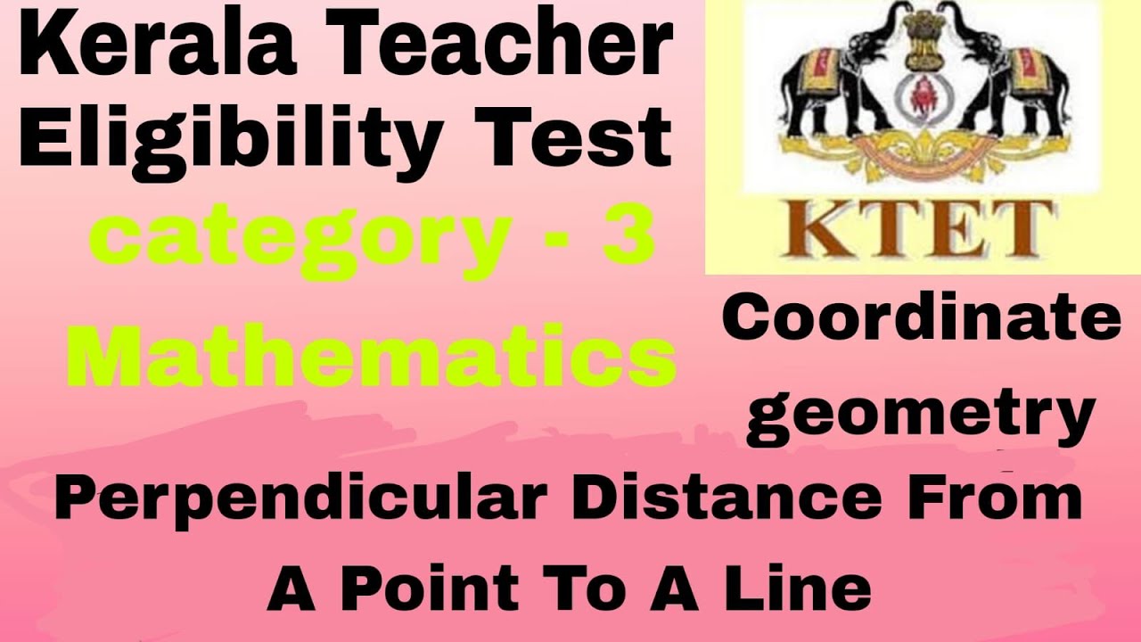 PERPENDICULAR DISTANCE FROM A POINT TO A LINE | DISTANCE BETWEEN TWO ...