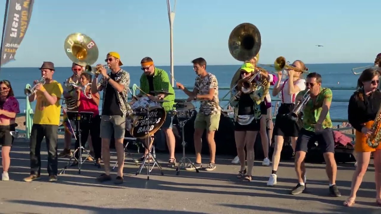 From Paris To Brighton! Dance Monkey (Tones and I) by Poil O’ Brass Big Band Brighton Beach ...