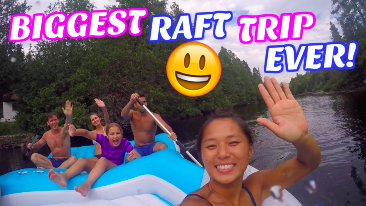 BIGGEST RAFT RIDE EVER!! - YouTube