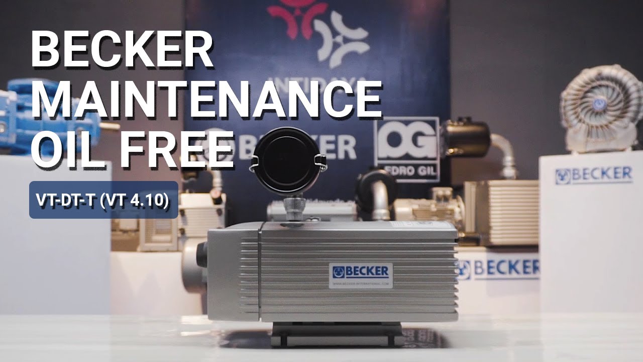 Becker Maintenance Oil free | VT DT T (VT 4.10) - YouTube