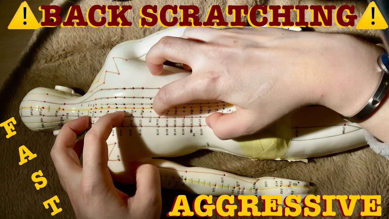 ASMR|⚠️EXTREME!⚠️FAST AGGRESSIVE BACK HEAD SCRATCHING MASSAGE. INTENSE ...