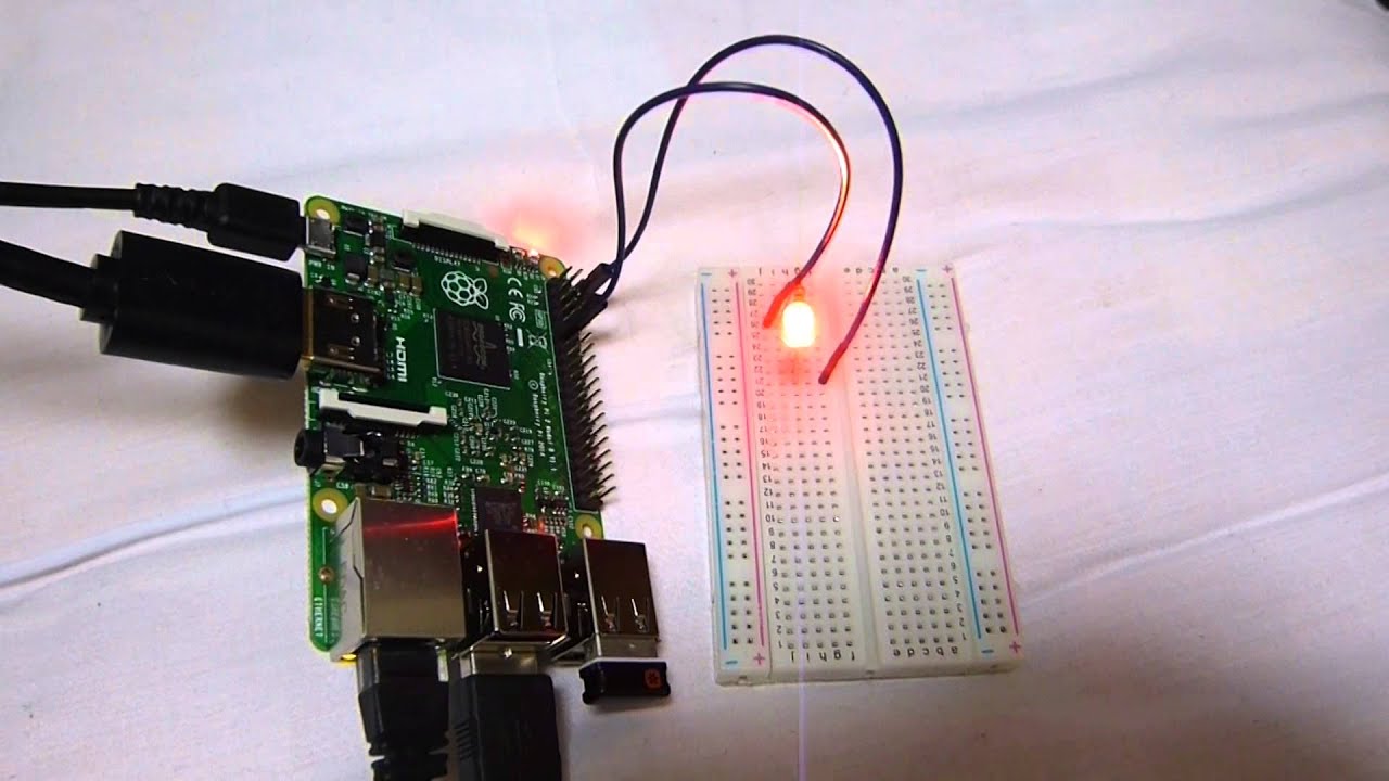 Blinking Led For Raspberry Pi2 Youtube