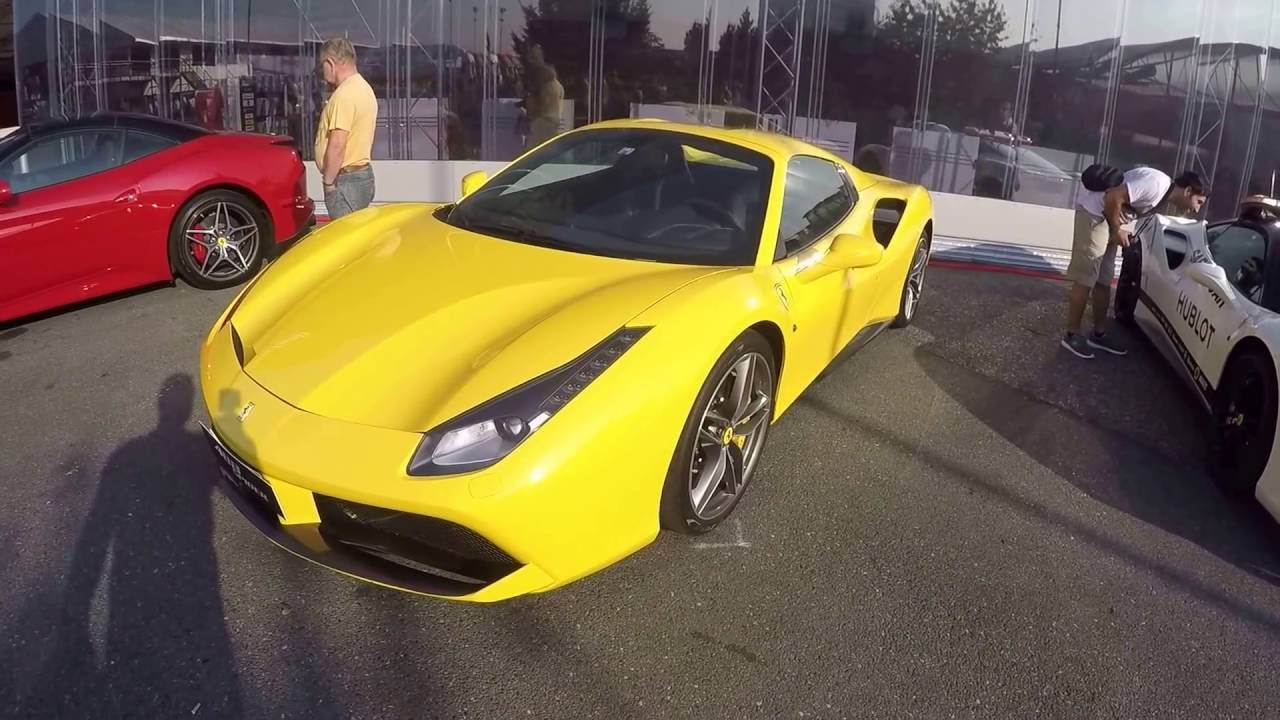 FERRARI 488 SPIDER YELLOW - YouTube