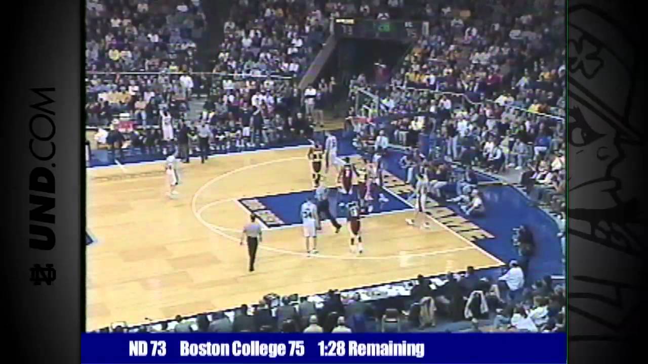 Notre Dame Basketball vs. Boston College - Feb. 21, 2001 - YouTube