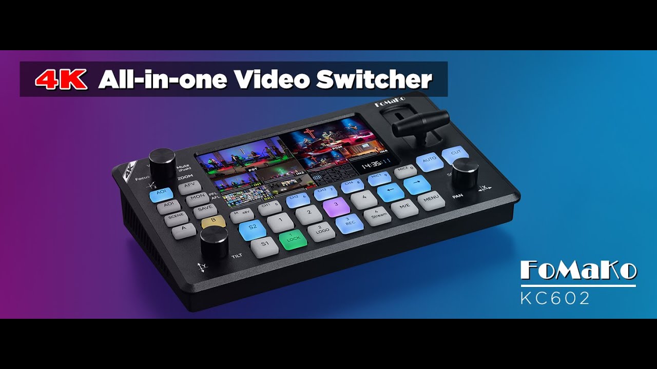FoMaKo KC602 4K 60fps Input HDMI Video Switcher for Unmatched live ...